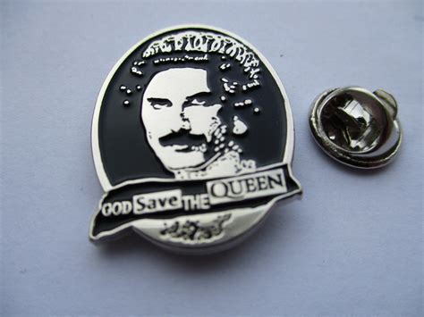 Sex Pistols God Save The Queen Freddie Mercury Punk Metal Badge