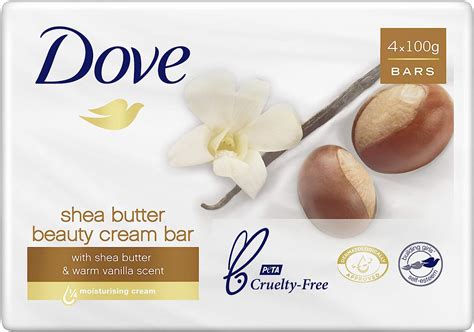 Dove Purely Pampering Shea Butter Beauty Bar 4 X 100 G Uk