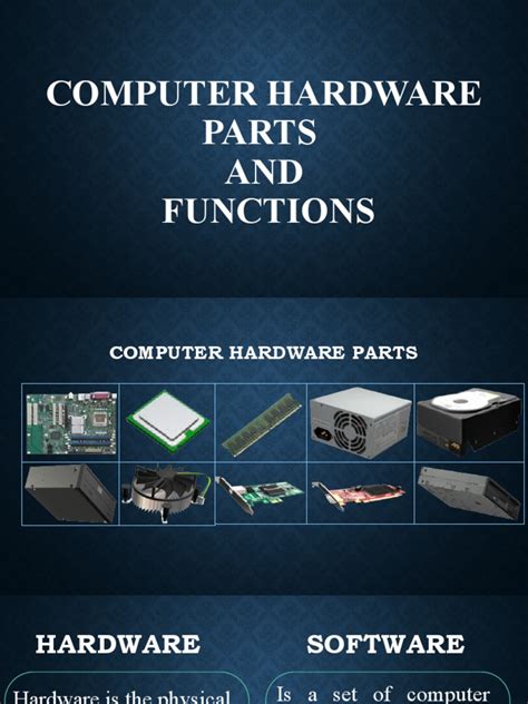 Computer Hardware Parts And Functions Pdf
