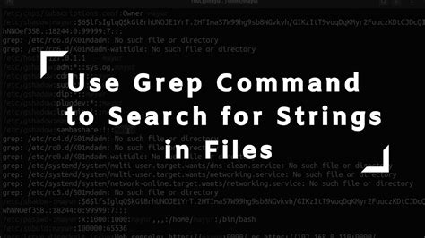 how to use grep to search for strings in files youtube