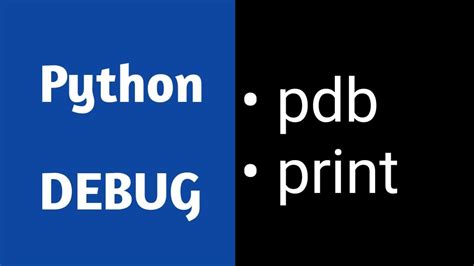 python debug pdb print variable youtube