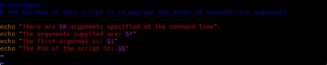command line arguments in linux shell scripting
