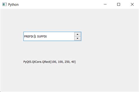 pyqt5 qspinbox getting current geometry geeksforgeeks