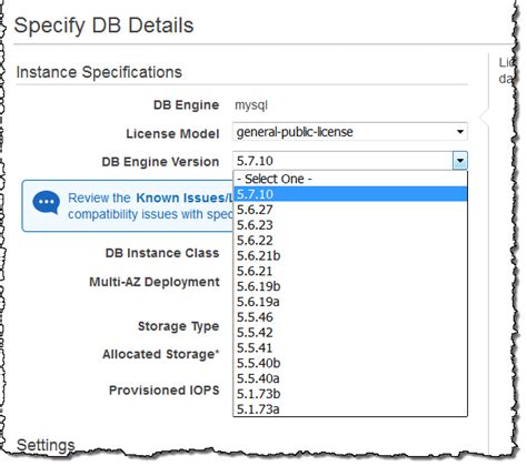 amazon rds update support for mysql 5 7 aws news blog