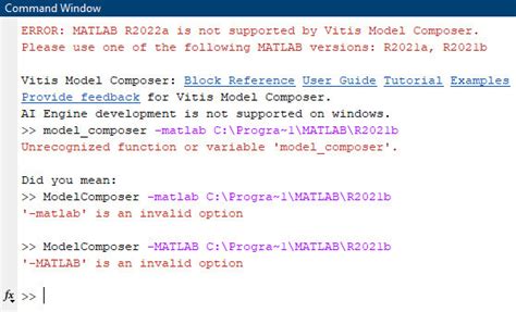 how do i call a specific matlab version using vitis model composer