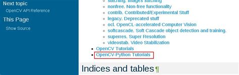 opencv python