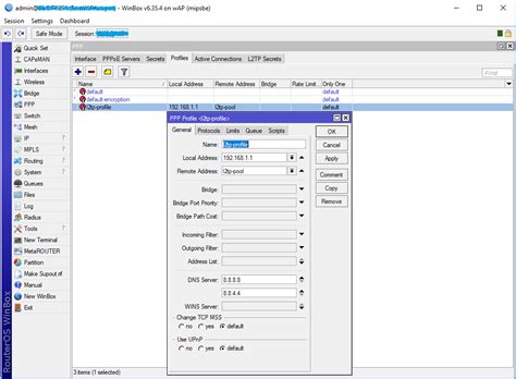 It Mikrotik Vpn L2tp With Ipsec Configuration
