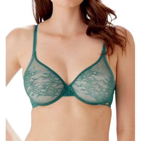 Womens Gossard 13001 Glossies Lace Sheer Bra Jade 30g
