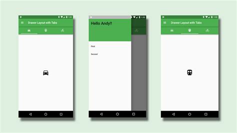flutter navigation drawer with tab layout by rushabh shah medium