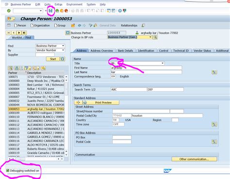 how to stop your sap debugger on update of standard table