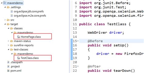 run test automation scripts in command prompt with maven selenium