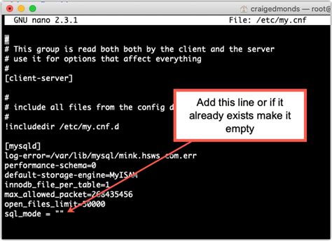 mysql on cpanel fix field xxxx doesn t have a default value