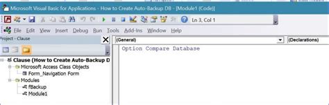 how to create auto backup database