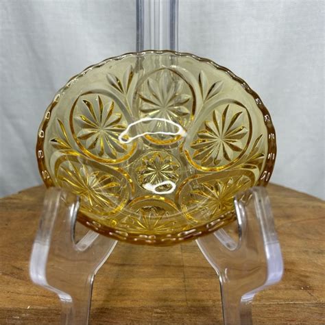 Anchor Hocking Dining Anchor Hocking Honey Gold Medallion Star