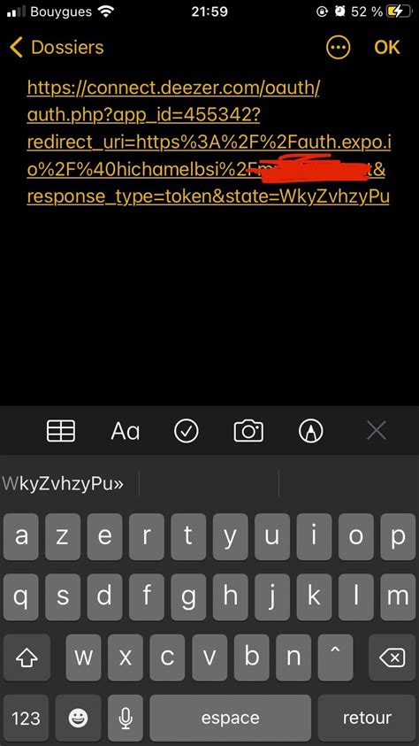 react native deezer oauth api you must specify a valid redirect uri