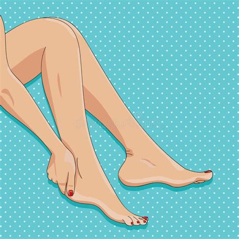 Legs Barefoot Stock Illustrations 2 952 Legs Barefoot Stock