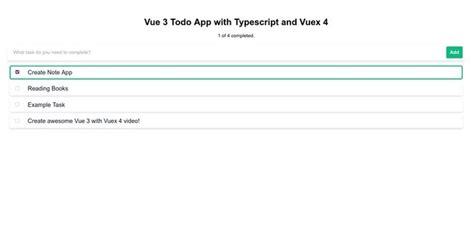vue todo app with typescript and vue 3