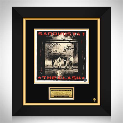 The Clash Sandinista Lp Cover Limited Signature Edition Custom Frame