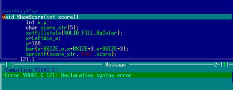关于用turbo c 编译出现的 declaration syntax error 错误 （未解决） weixin 34081595的博客