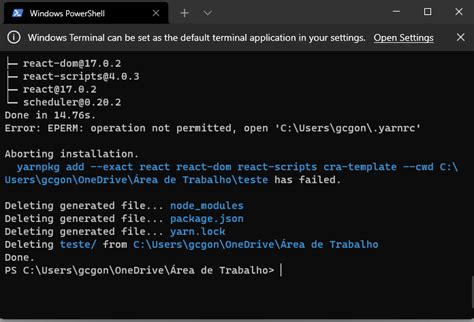 npm error eperm operation not permitted open c users gcgon