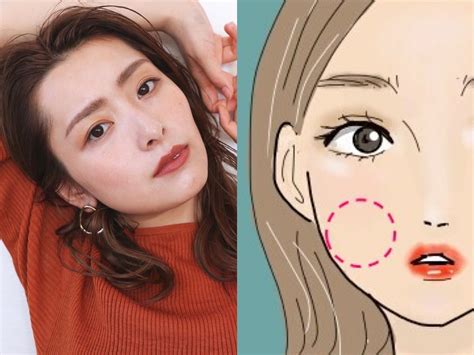 【面長×チークの入れ方】でもっと美人に見せる！基本の位置から今時チークの塗り方までお届け｜mine（マイン）
