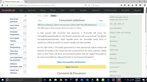 difference between submit and execute method with threadpoolexecutor