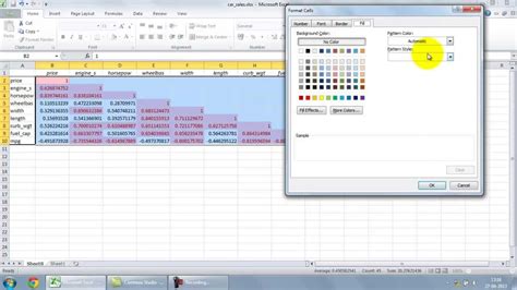 excel data analysis toolpak building a correlation