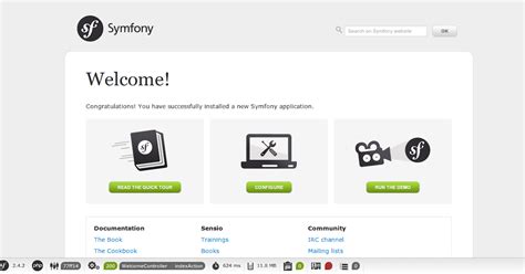 web development and linux systems tutorials install symfony2 from