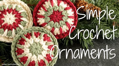 Simple Crochet Ornaments Crocheted Christmas Ornament Tutorial Youtube