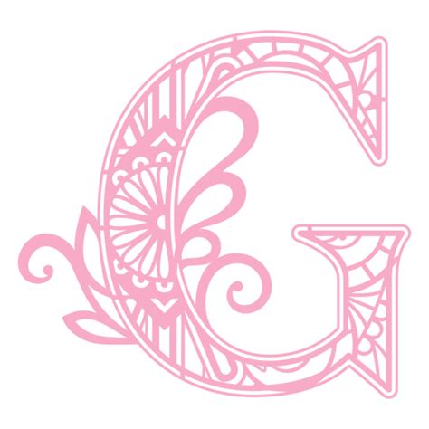 Diseño Png Y Svg De Mandala Monogramas Femenino Remolino 29 Para