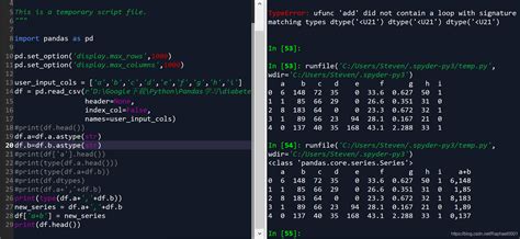 pandas typeerror ufunc ‘add‘ did not contain a loop with signature