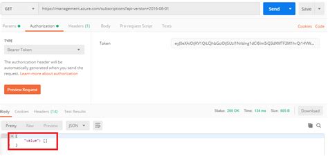 azure authorization bearer token issue stack overflow