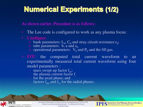 International Workshop On Plasma Science And Applications Ppt Download