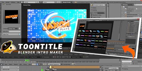toontitle blender intro maker [ ] blendernation