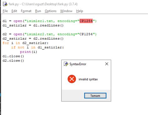 python idle 3 7 4 utf 8 ve cp1254 turkce karakter sorunu python