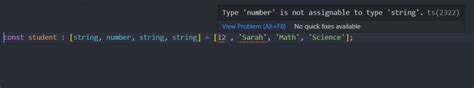 tuples in typescript