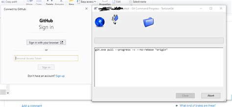 tortoise git support for password authentication was