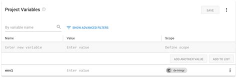 environment scoped variableview permission prevents users from seeing