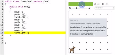 karel can t turn right · ap computer science in java