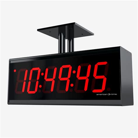 Wi Fi Synchronized Digital Wall Clocks American Time