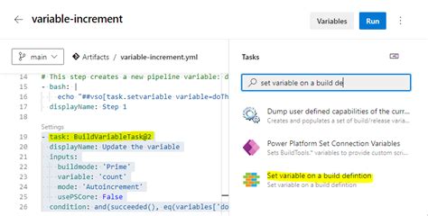 yaml azure ado pipeline update variables value stack overflow