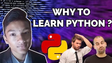 why to learn python programming in 2019 youtube