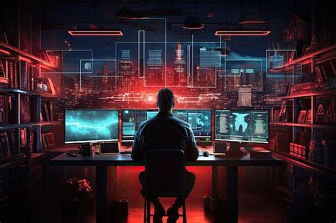 Premium Ai Image Cybersecurity Analyst