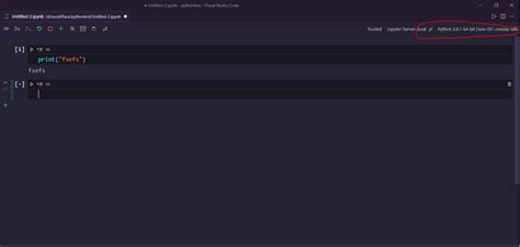 [fixed] jupyter notebook in vs code is not working ~ pythonfixing