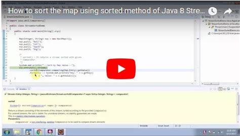 java ee how to sort the map using sorted method of java 8 stream