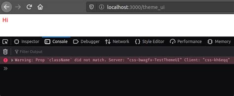 next js prop `classname` did not match · issue 538 · system ui theme