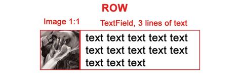dart in flutter how to do a row layout with textfield and a square