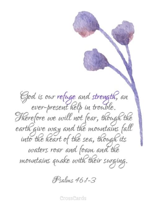 God Is Our Refuge And Strength Printable Download Free