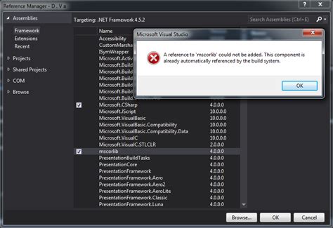 c system dllnotfoundexception mscorlib dll stack overflow