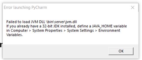 failed to load jvm dll bin server jvm dll ides support intellij